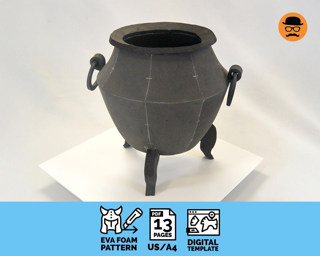 Cauldron - DIY Printable EVA Foam Prop Pattern for Cosplay, Scalable ...