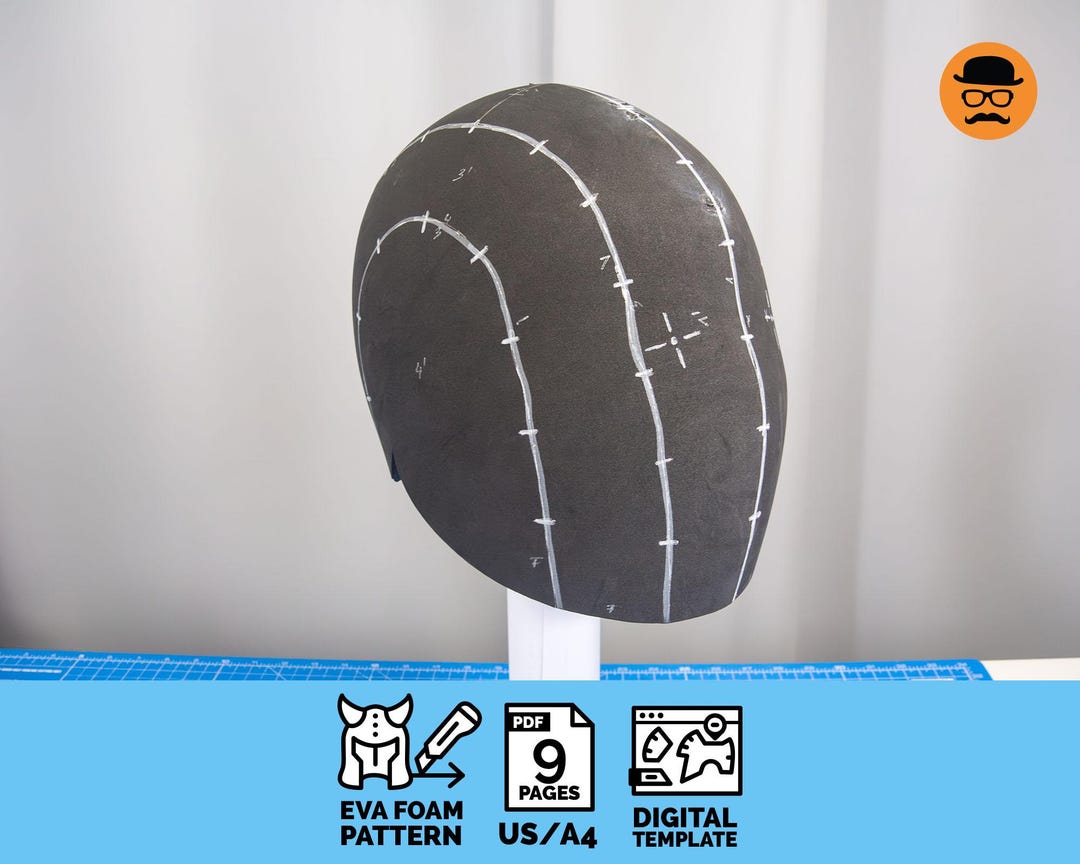 Basic Helmet No.9 - Printable DIY EVA Foam Cosplay Pattern, Scalable ...