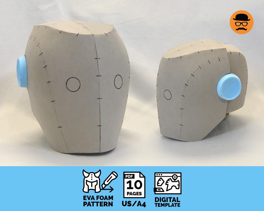 Basic Helmet No.3 - DIY Printable EVA Foam Helmet Pattern for Cosplay ...