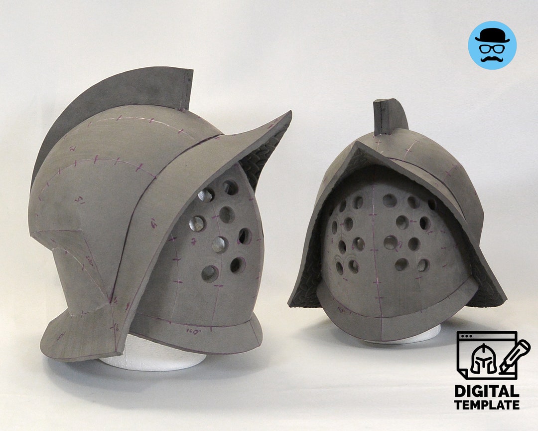DIY Gladiator No2 Helmet Digital Pattern for EVA Foam & Crafting Help ...