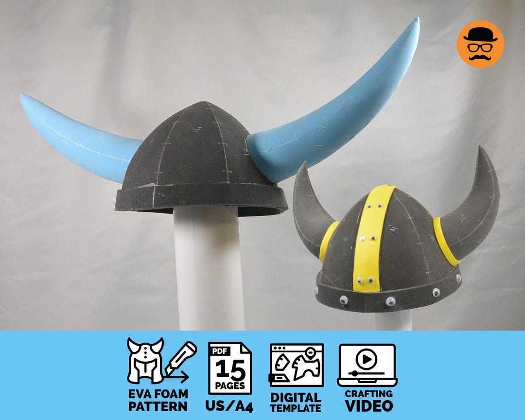DIY Viking Helmet No2 - Digital Pattern for EVA Foam - Etsy