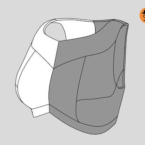 Female Armor No.4 – EVA Foam Chest Plate Cosplay Template (DIY ...