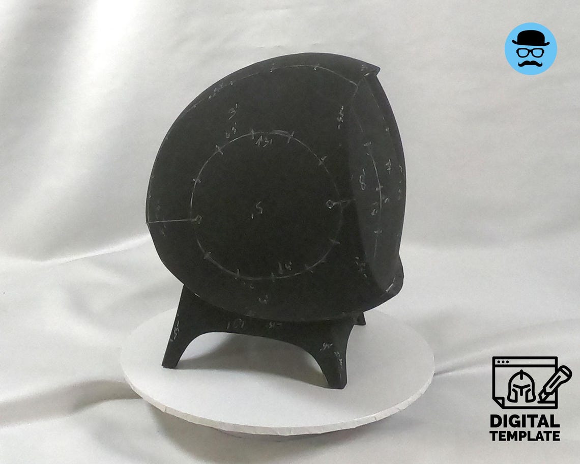 Retro Tv: DIY Printable EVA Foam Helmet Pattern for Cosplay, Scalable ...