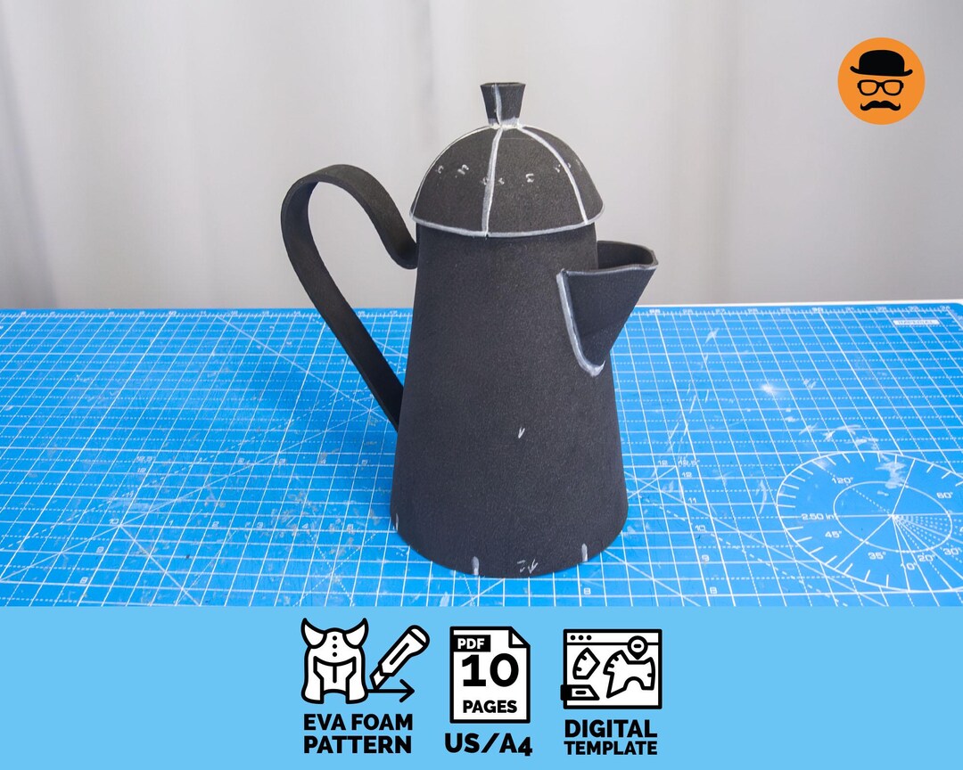 Wild West Coffee Pot Cosplay – DIY EVA Foam Pattern (PDF Template) - Etsy