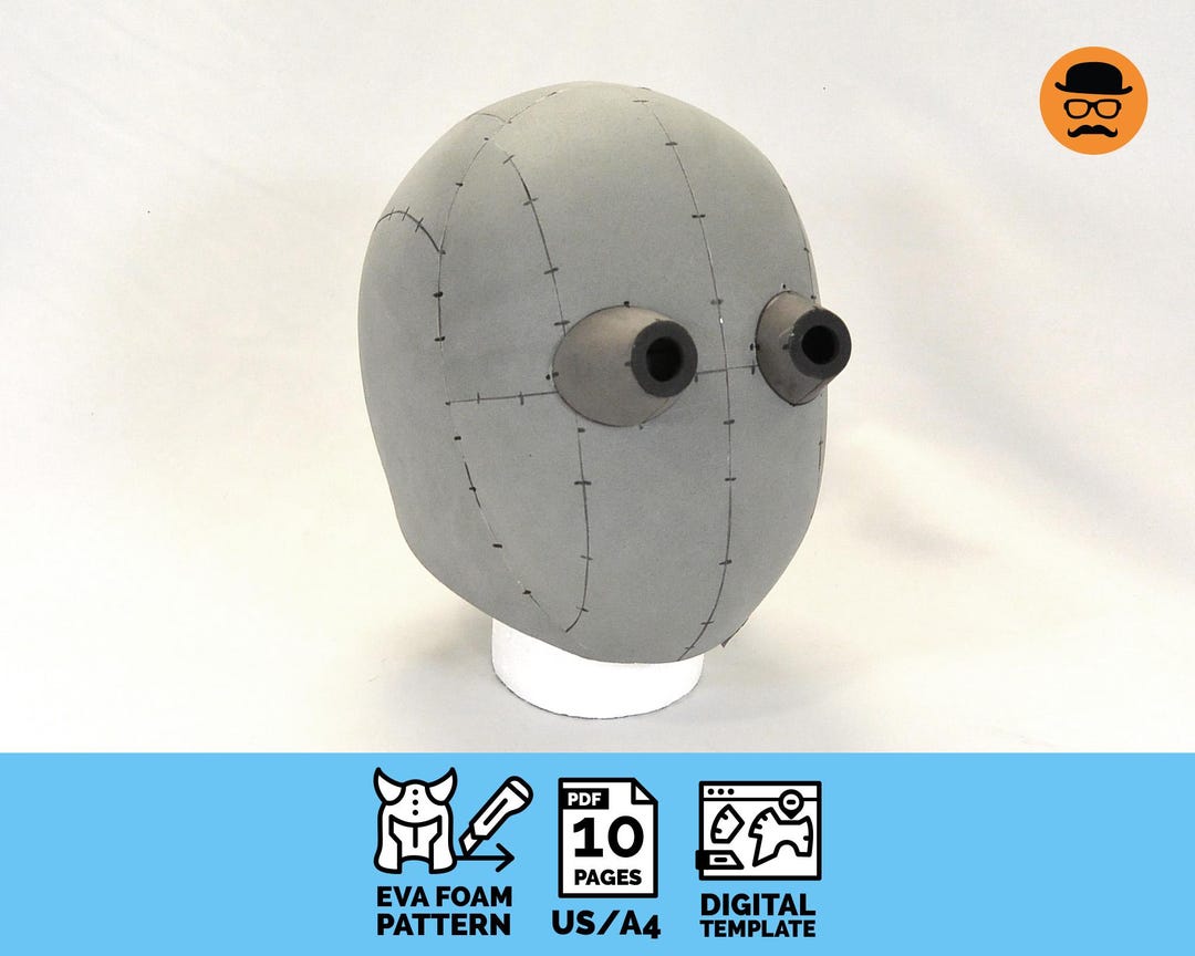 Basic Helmet No.4: DIY Printable EVA Foam Helmet Pattern for Cosplay ...