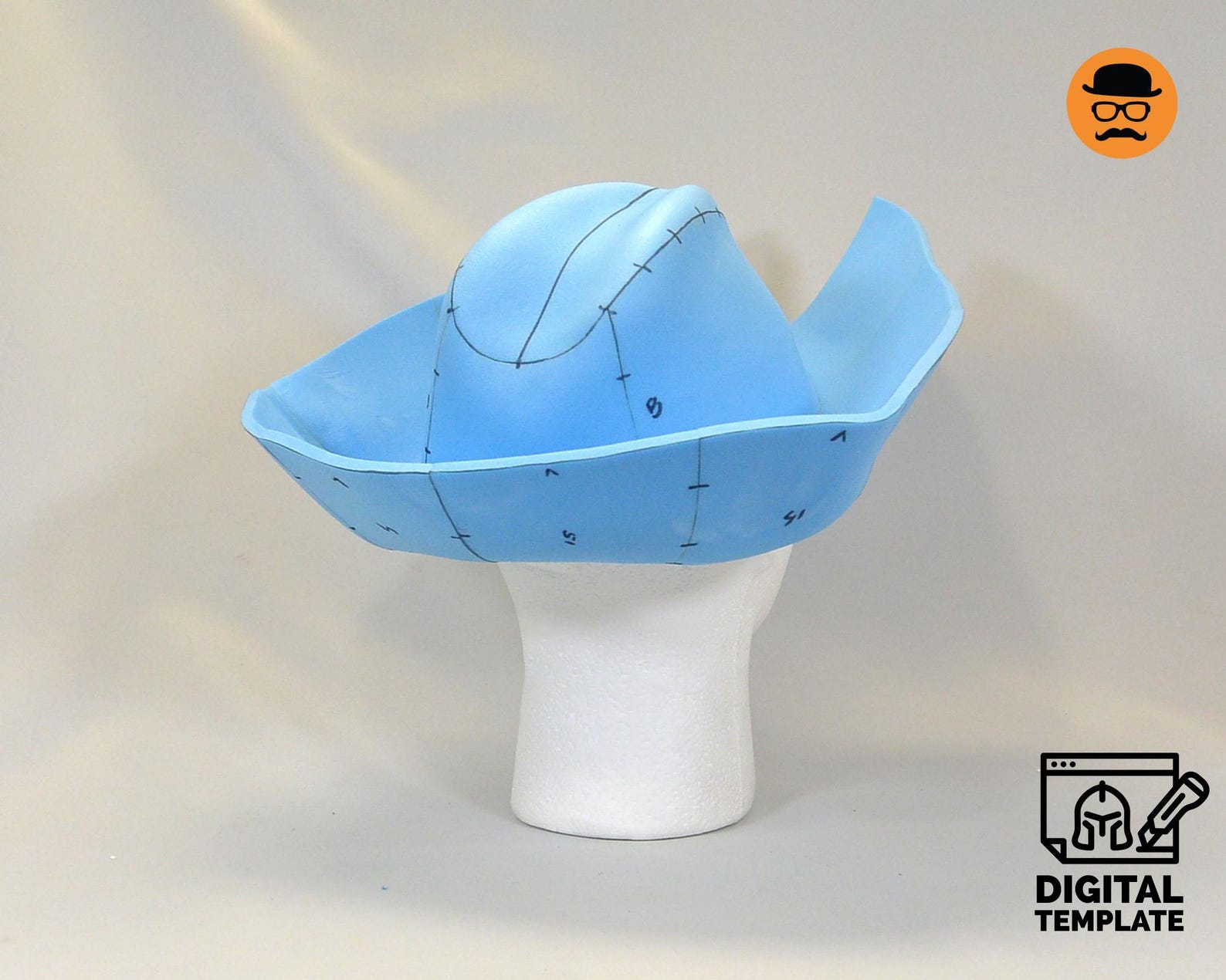 Pirate Hat - DIY Printable EVA Foam Hat Pattern for Cosplay, Scalable ...