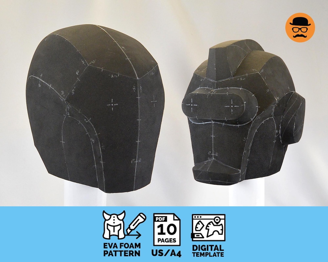 Robot No.3 - DIY Printable EVA Foam Helmet Pattern for Cosplay ...