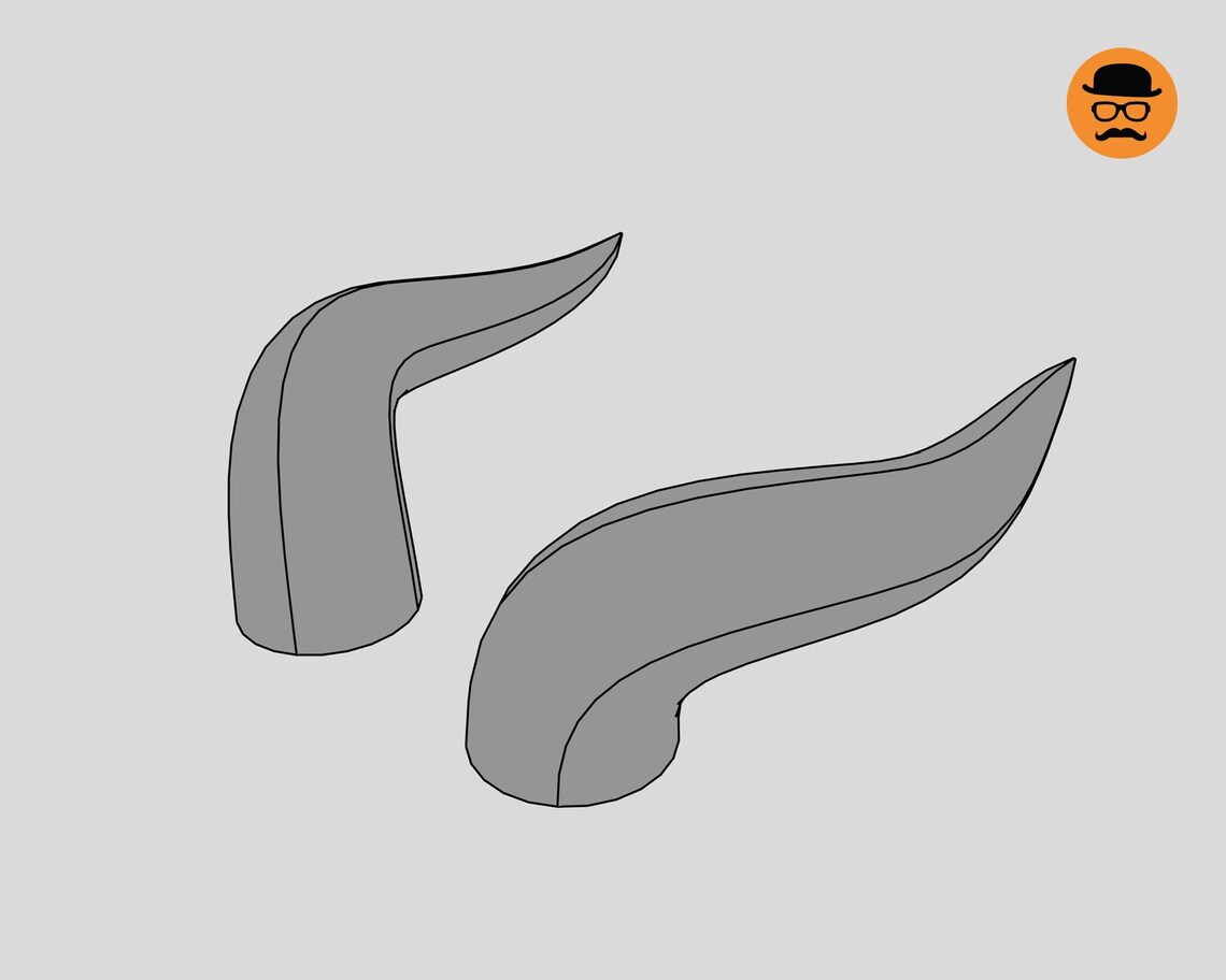 DIY Horns Pack - Printable EVA Foam Pattern for Cosplay, Scalable PDF ...