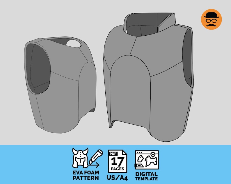 Crescent Core Armor - DIY EVA Foam Chestplate for Cosplay & Sci-fi ...