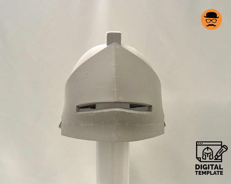 Knight Helmet No.7: DIY Printable EVA Foam Helmet Pattern for Cosplay ...