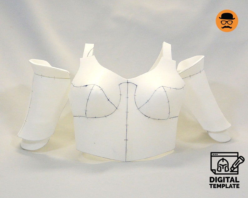 Female Chest Armor No.1 - Printable DIY EVA Foam Cosplay Pattern ...