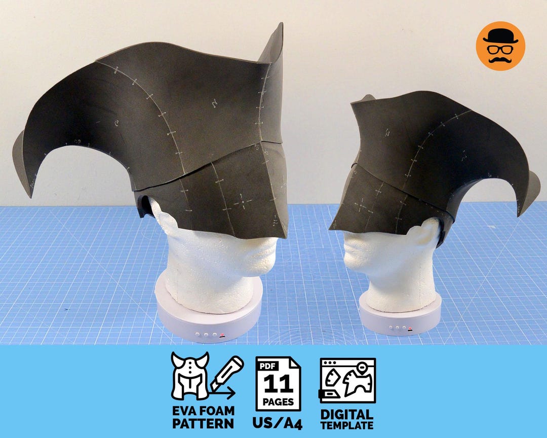 Carnival Mask No.1 - DIY Printable EVA Foam Mask Pattern for Cosplay ...