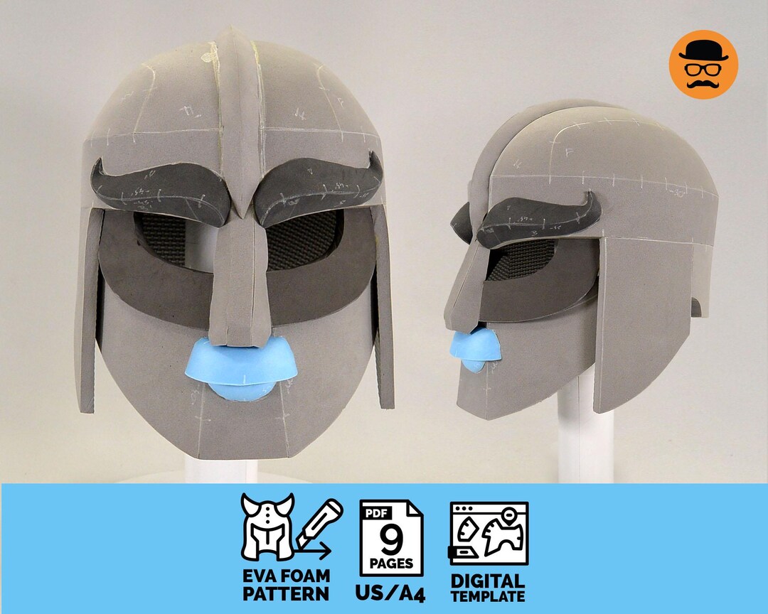 Anglo-saxon Helmet - DIY Printable EVA Foam Pattern for Cosplay ...
