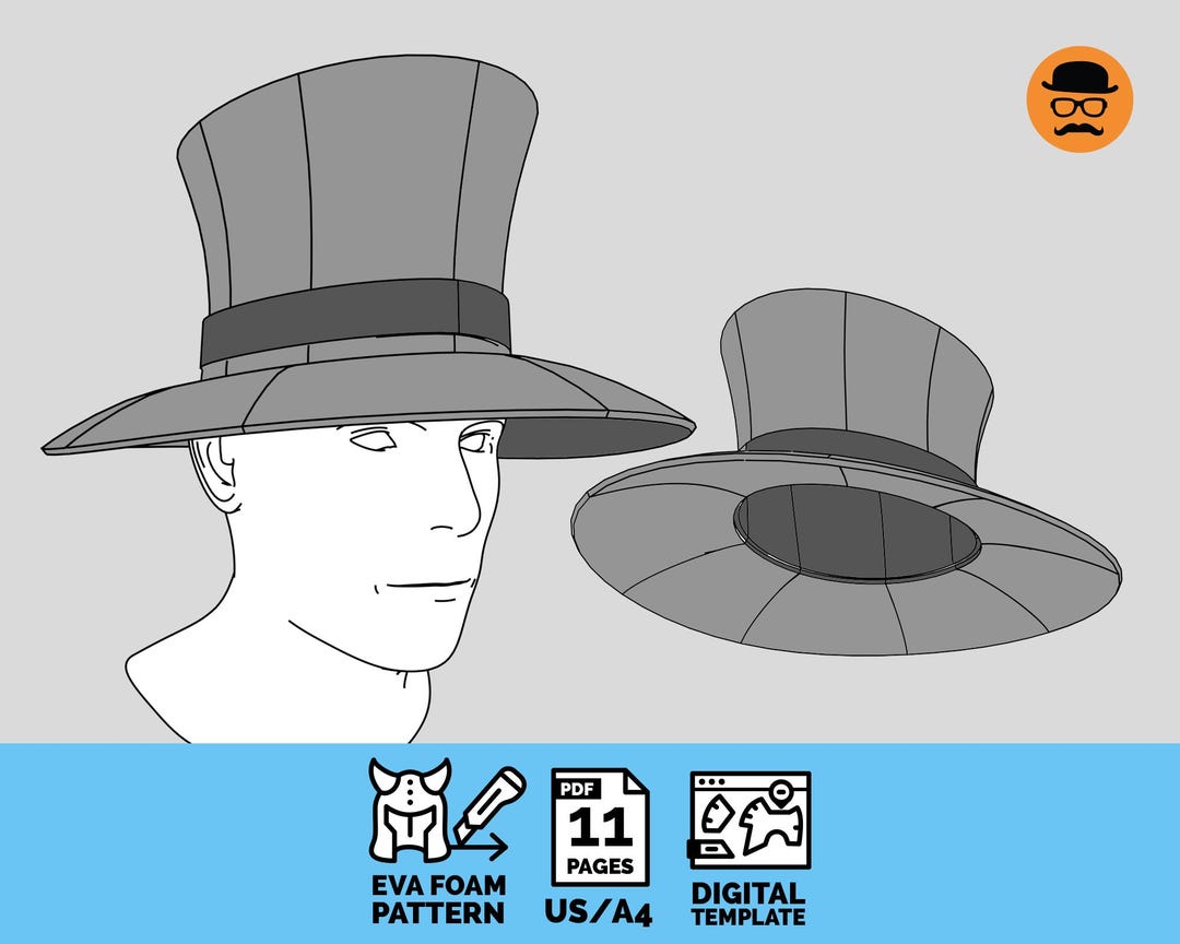 Scarecrow Hat - DIY Printable EVA Foam Prop Pattern for Cosplay ...
