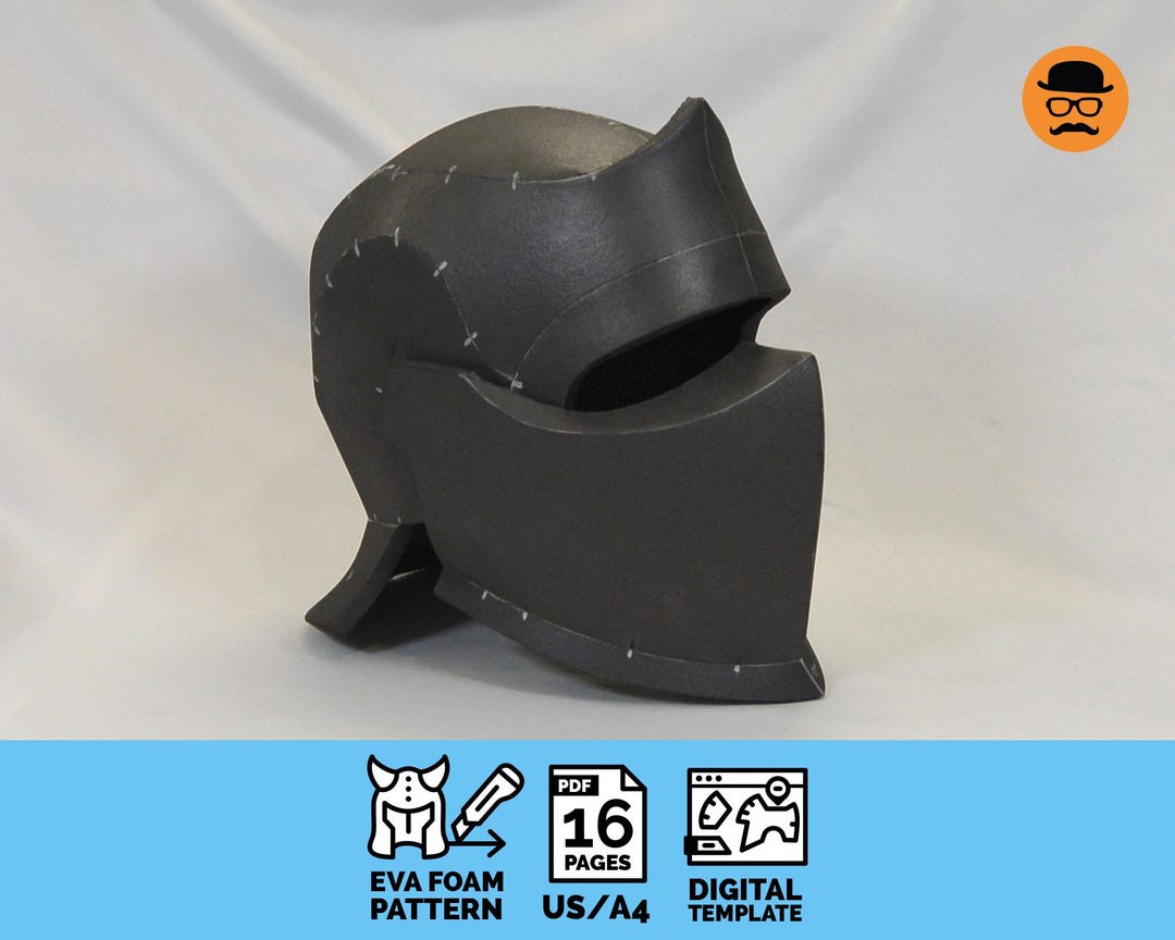 Knight No.5 - DIY Printable EVA Foam Helmet Pattern for Cosplay ...