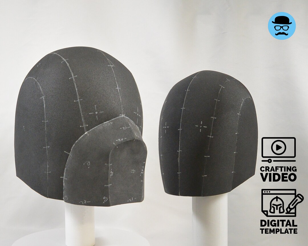 DIY Basic Helmet No8 Template for EVA Foam, Youtube Tutorial Video ...