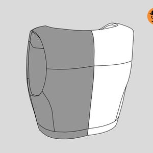 Female Armor No.4 – EVA Foam Chest Plate Cosplay Template (DIY ...