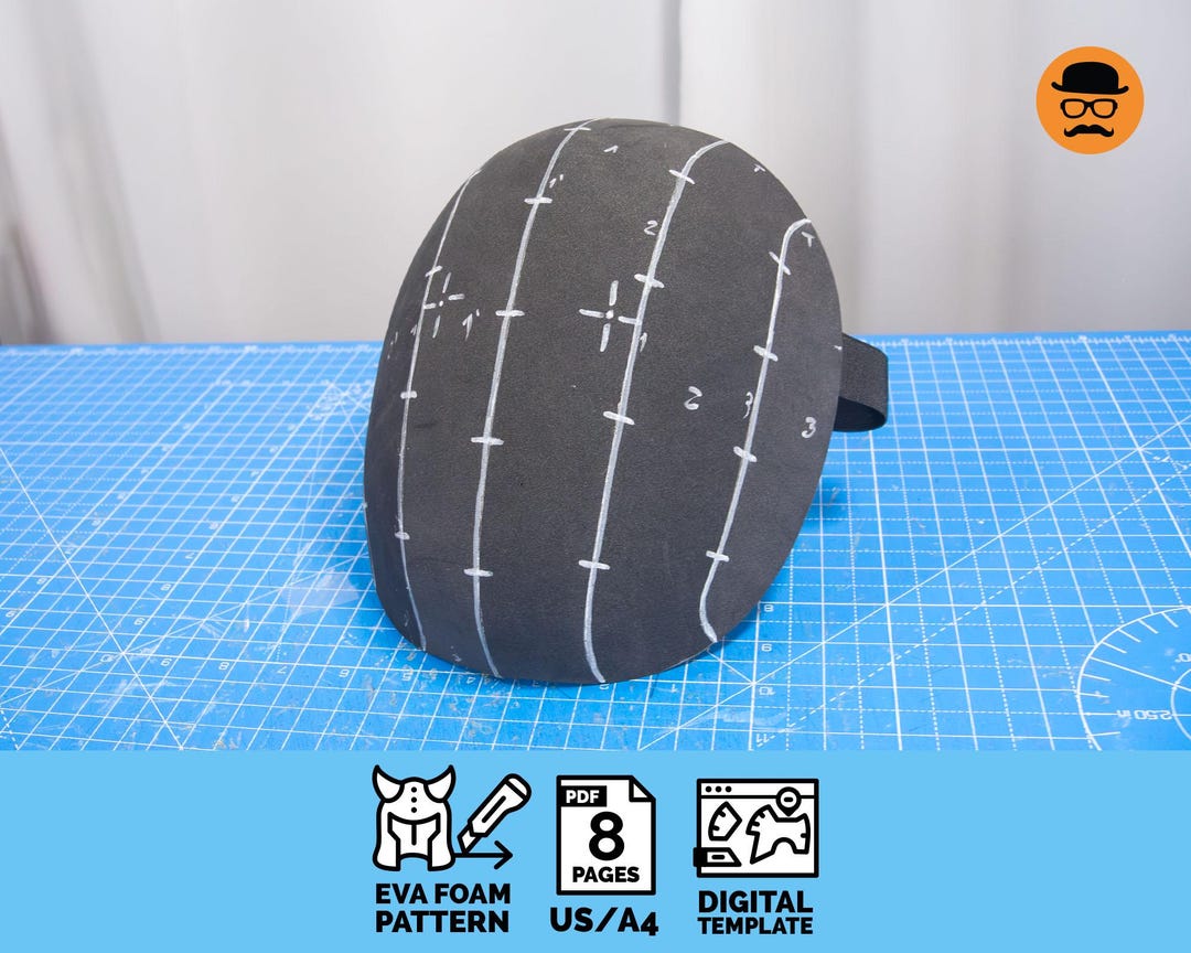 Simple Face Mask: DIY Printable EVA Foam Mask Pattern for Cosplay ...