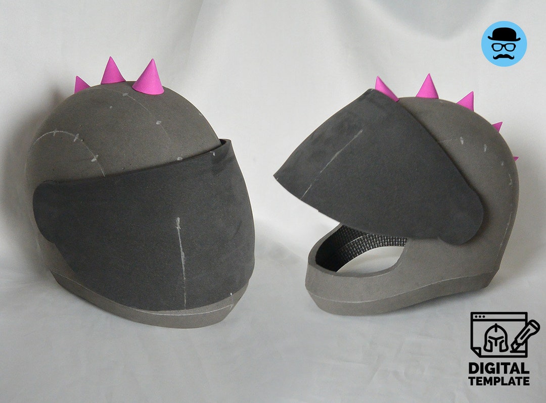 Biker Helmet No.1 DIY Printable EVA Foam Helmet Pattern for Cosplay ...
