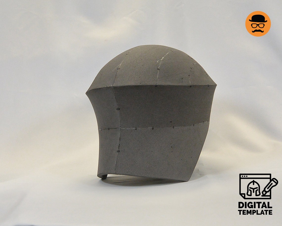 Cyborg No.2 - DIY Printable EVA Foam Helmet Pattern for Cosplay ...