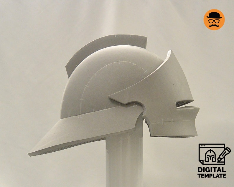 Knight Helmet No.7: DIY Printable EVA Foam Helmet Pattern for Cosplay ...