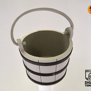 Bucket: DIY Printable EVA Foam Prop Pattern for Cosplay, Scalable PDF ...