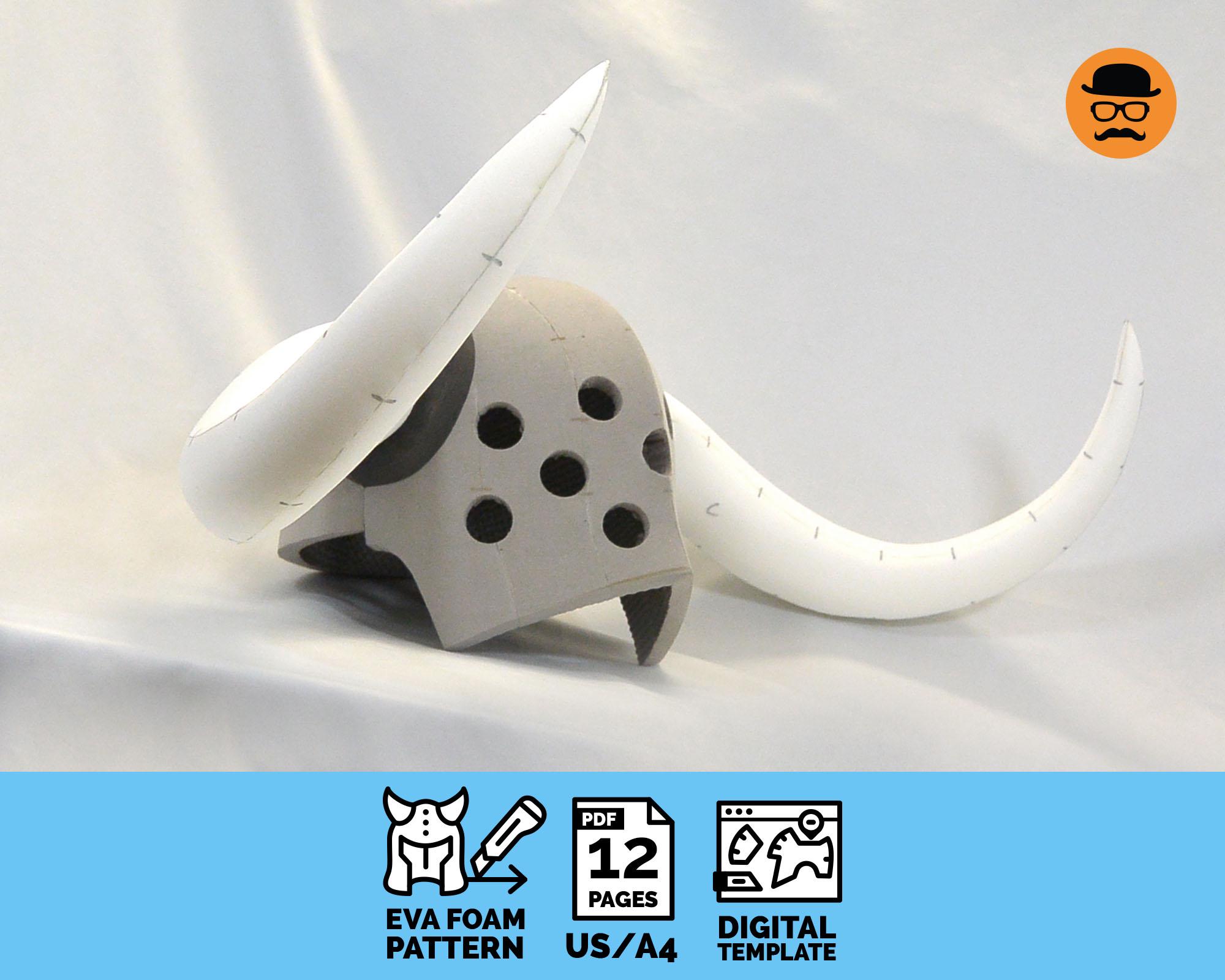 Barbarian No.4: DIY Printable EVA Foam Helmet Pattern for Cosplay ...
