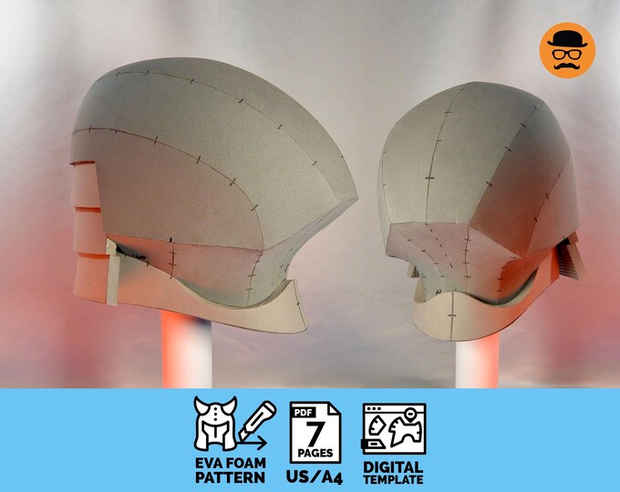 Basic and Advanced Tactical Full-head Helmets - DIY Printable EVA Foam Helmet Pattern for ...
