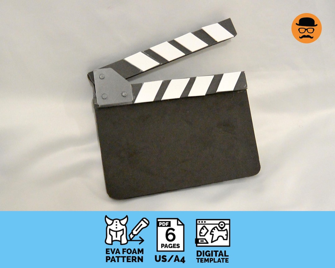 Film Clapperboard - DIY Printable EVA Foam Pattern for Cosplay ...