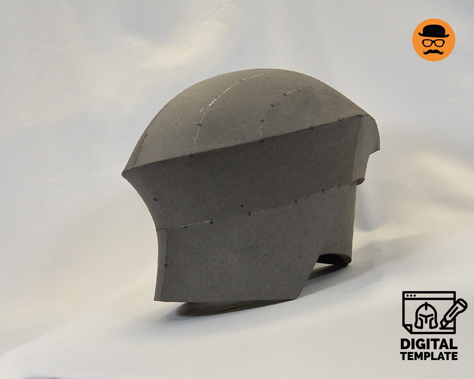 Cyborg No.2 - DIY Printable EVA Foam Helmet Pattern for Cosplay ...