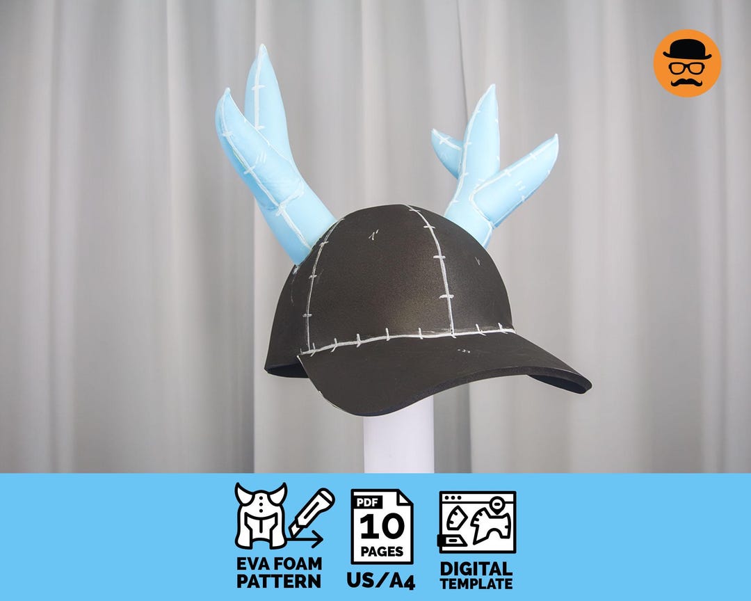 Baseball Cap - Printable DIY EVA Foam Cosplay Pattern, Scalable PDF ...