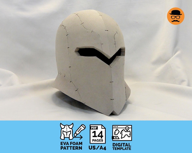 Sentinel Helmet - Printable DIY EVA Foam Cosplay Pattern, Scalable PDF ...