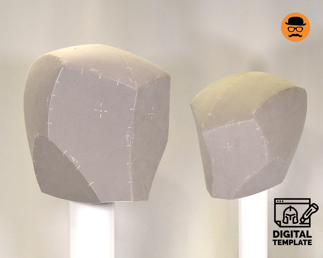 Faceless Helmet No.1: DIY Printable EVA Foam Helmet Pattern for Cosplay ...