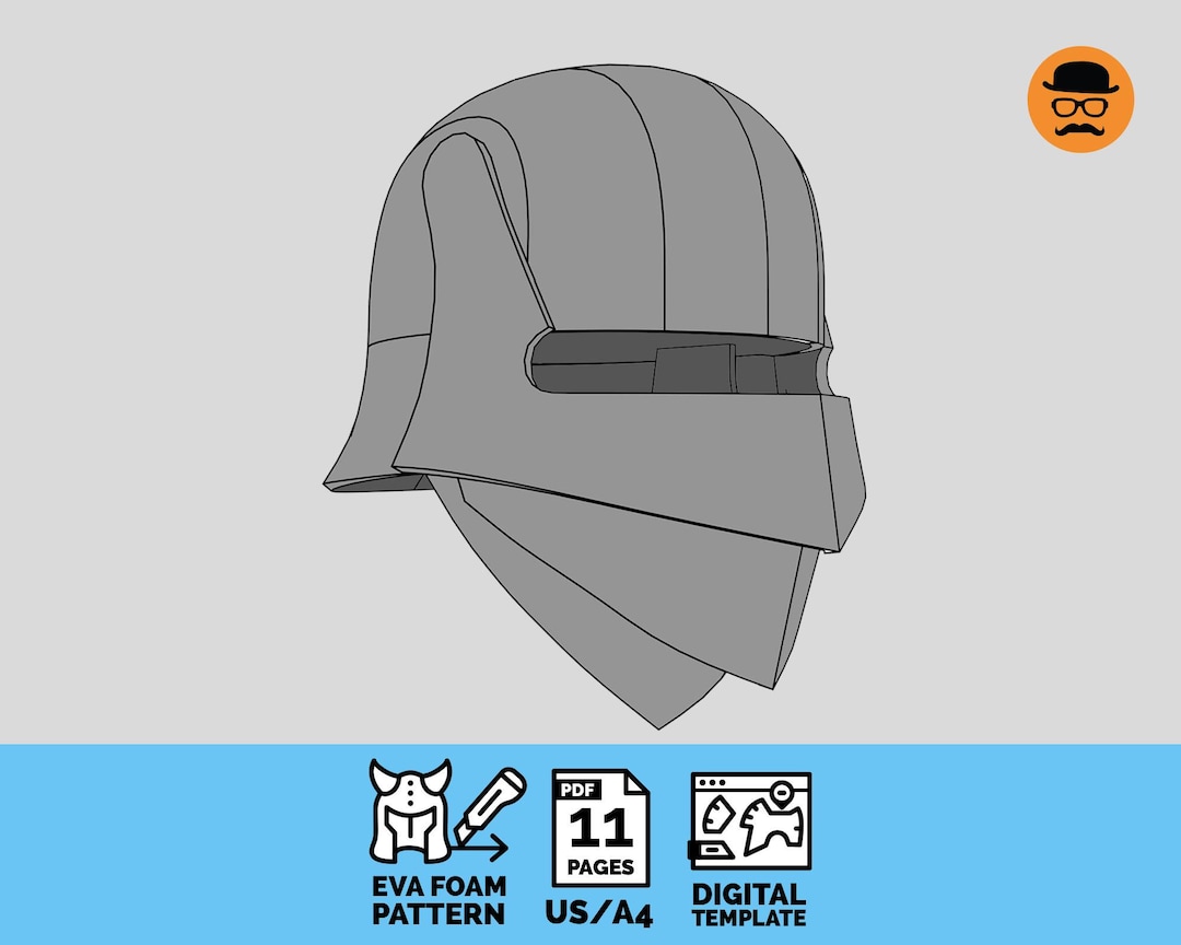 Bayard Helmet – DIY EVA Foam Cosplay Pattern (PDF Template) - Etsy