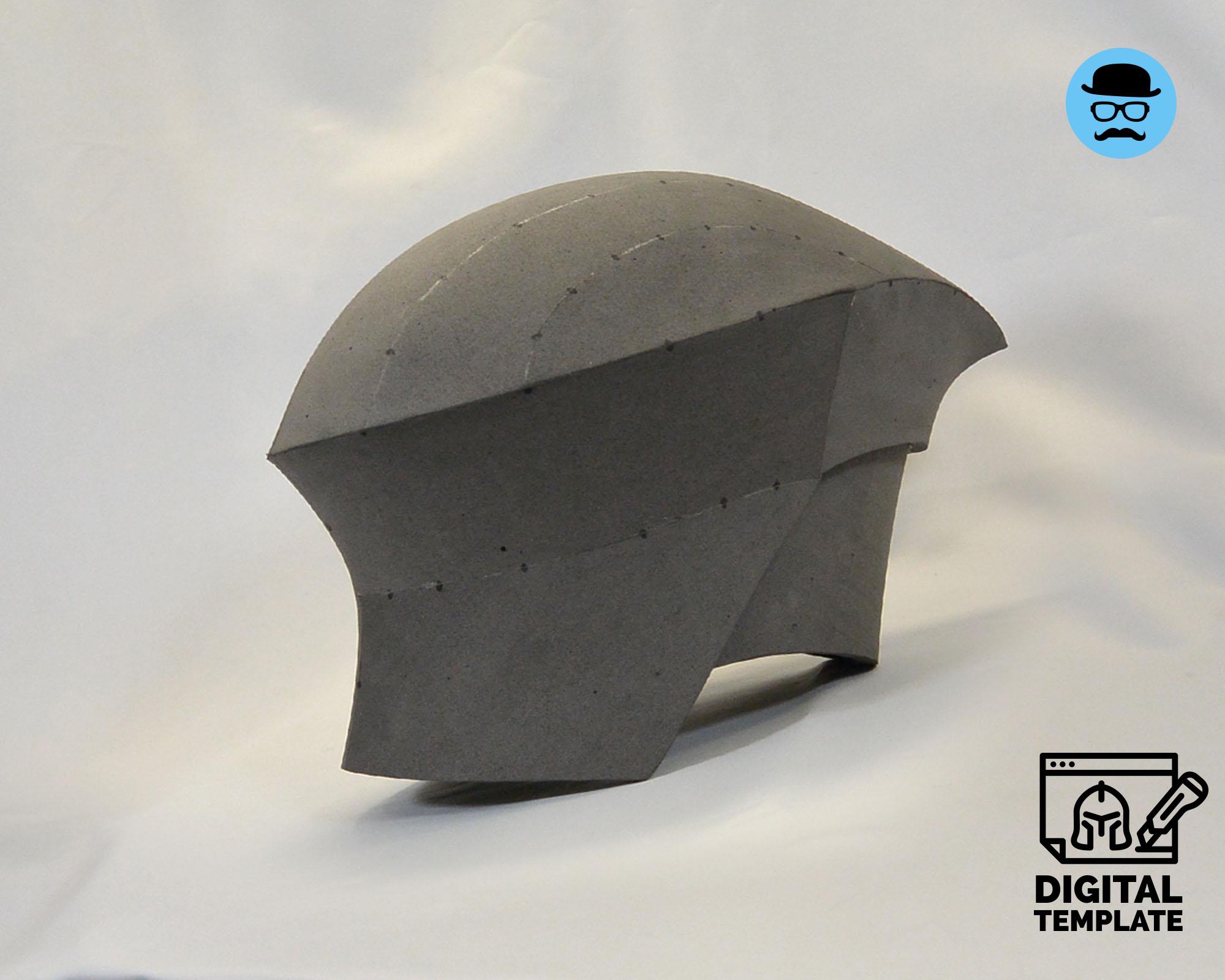 Cyborg No.2 - DIY Printable EVA Foam Helmet Pattern for Cosplay ...