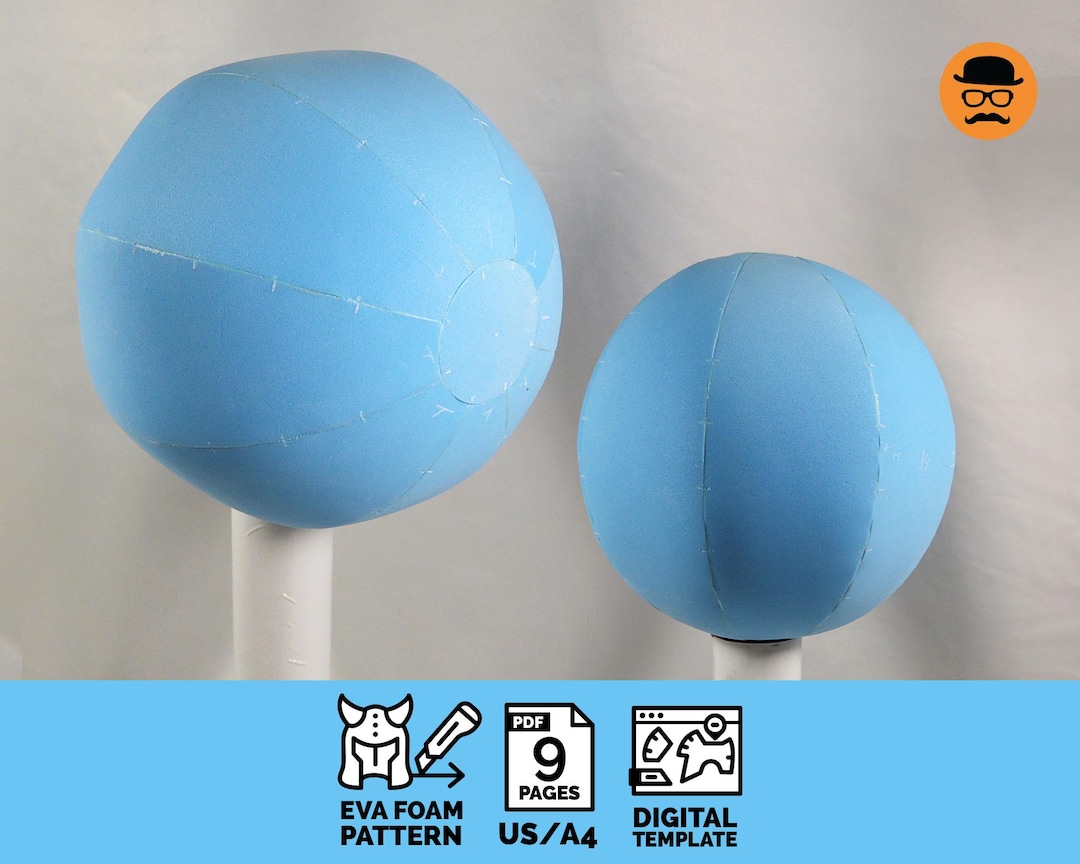 Simple Beach Ball / Sphere - DIY Printable EVA Foam Pattern for Cosplay ...