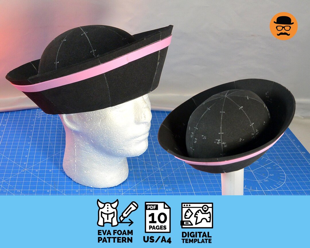 Sailor Hat -printable DIY EVA Foam Cosplay Pattern, Scalable PDF ...