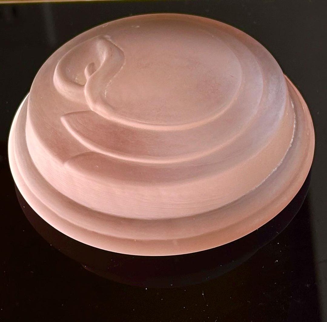 Vintage Glass Paperweight Art Deco Pink Satin Calla Lily, 1960s - Etsy