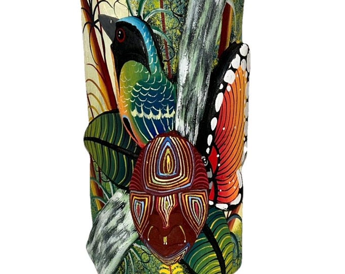 Authentic Boruca Mask Costa Rica Indigenous Art Tribal Mask, Signed and ...