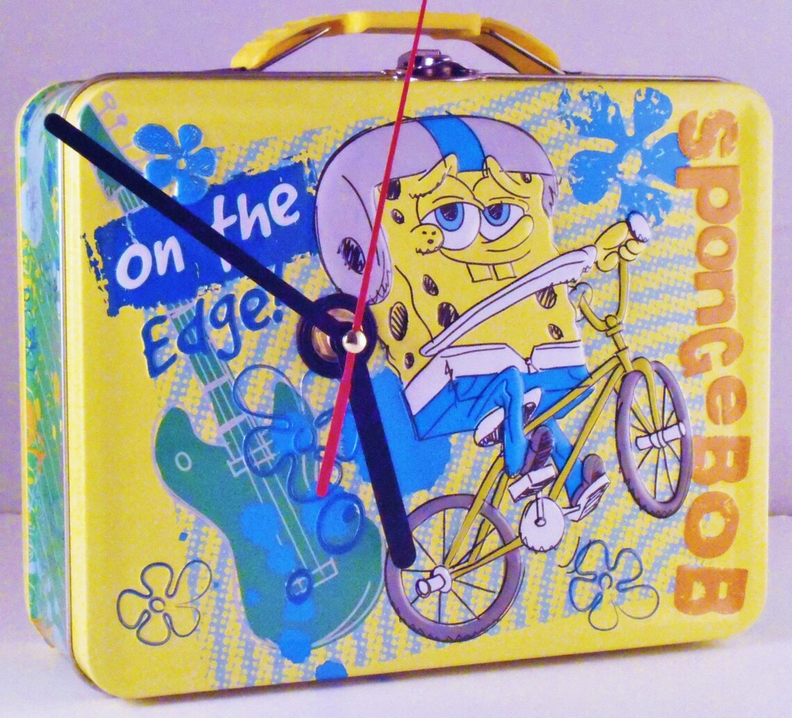 Sponge Bob Lunch Box Clock - Etsy