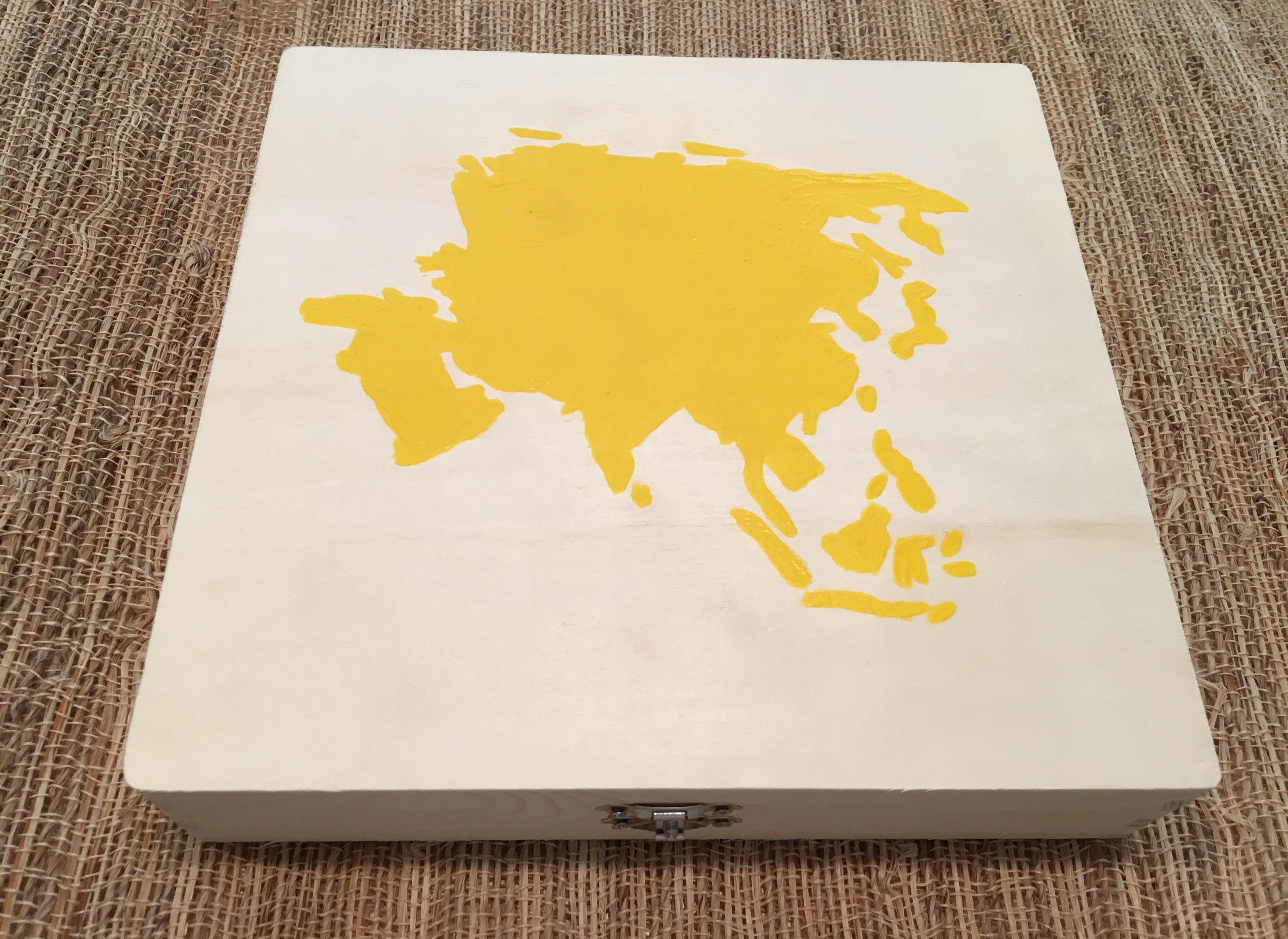 7-hand Painted Continent Boxes ONLY Boxes Preschool Montessori Waldorf ...