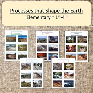 Processes That Shape the Earth Elementary Montessori Homeschool - Etsy