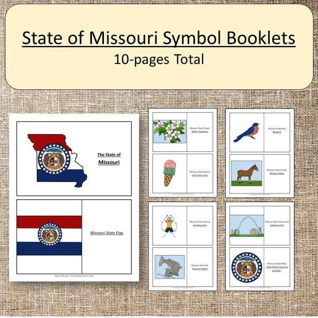 State of Missouri Booklet / Where I Live Page Montessori Homeschool ...