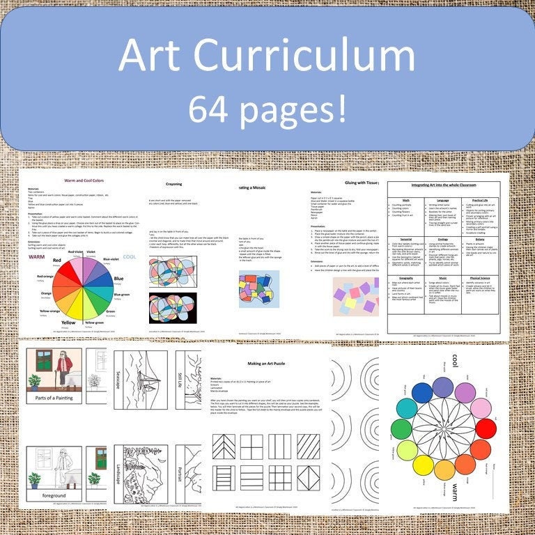 Art Appreciation Curriculum for Montessori Preschool | Etsy