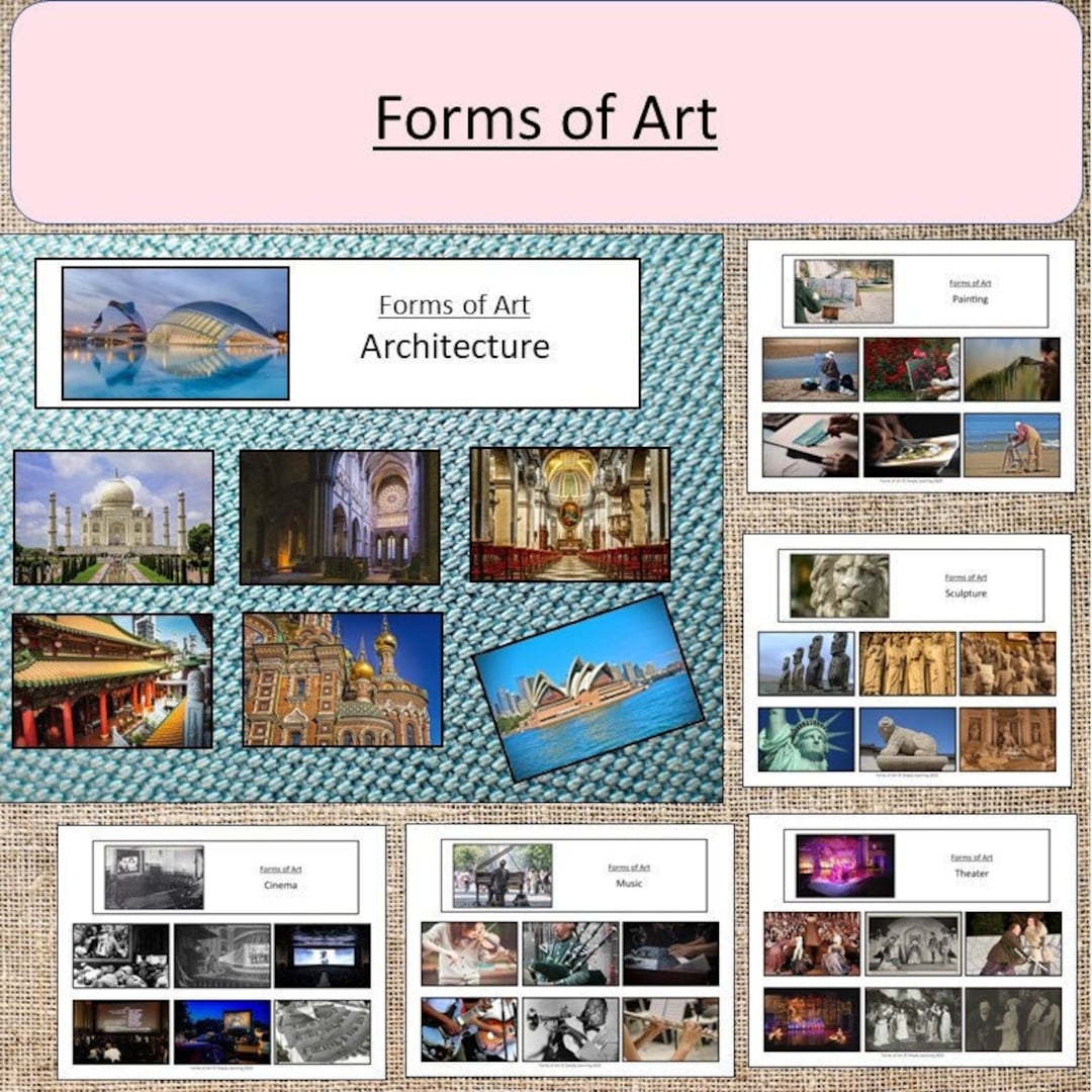 Art: Forms of Art Kindergarten, First Grade Activities - Etsy