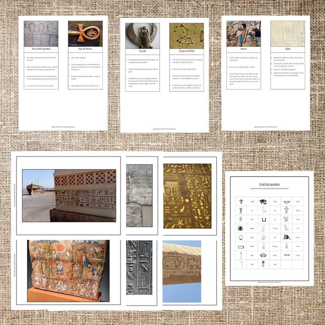 Egyptian Study for Elementary Montessori Homeschool Egypt - Etsy