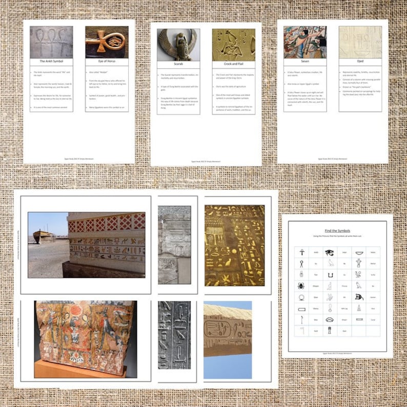 Egyptian Study for Elementary Montessori Homeschool Egypt - Etsy