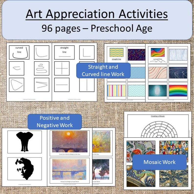 Art Appreciation for Preschool Homeschooling Classrooms Teach Basic Art ...