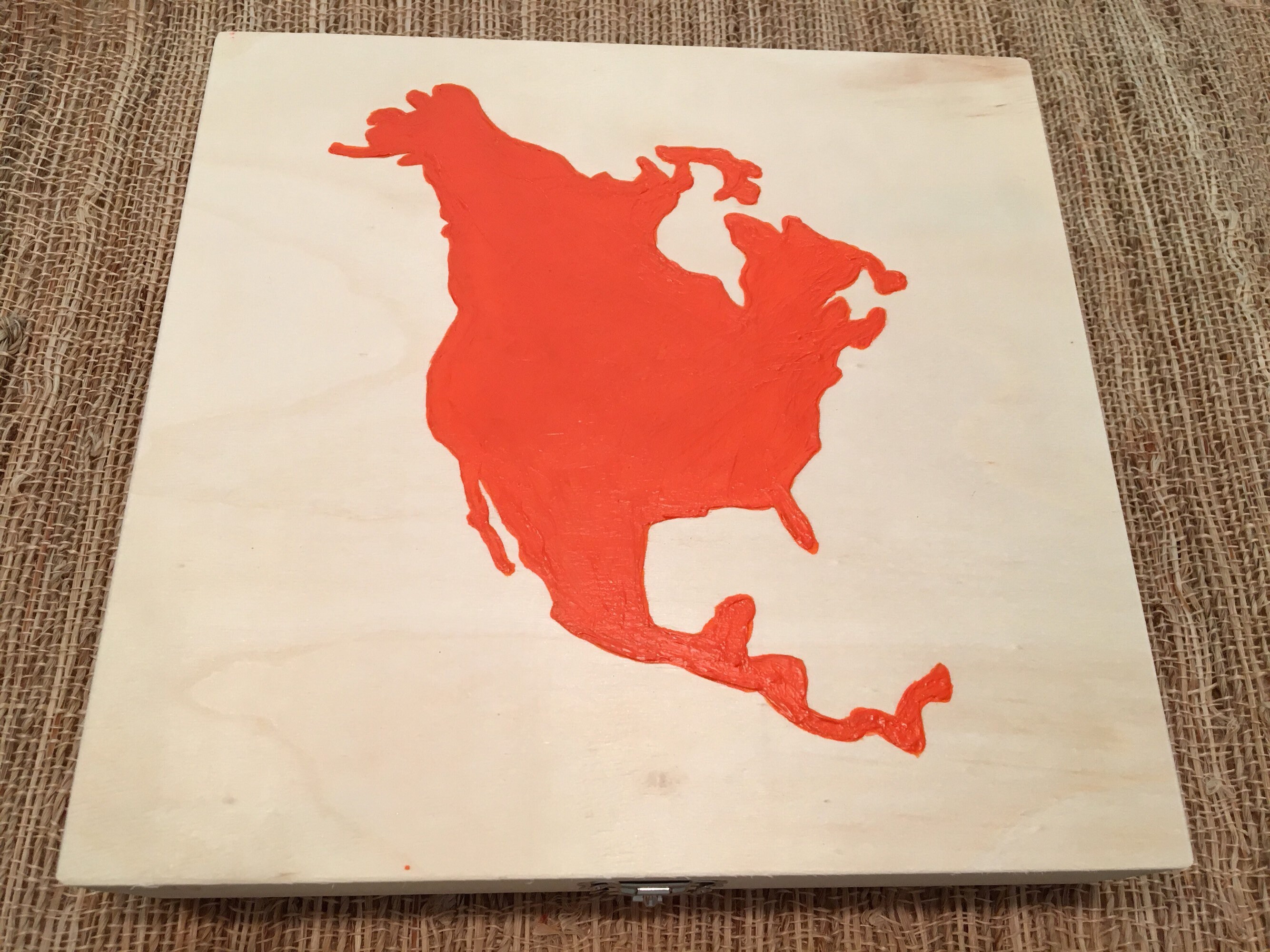 7-hand Painted Continent Boxes ONLY Boxes Preschool Montessori Waldorf ...