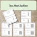 Tens Booklet Math Numerals and Numbers Montessori Homeschool Preschool ...